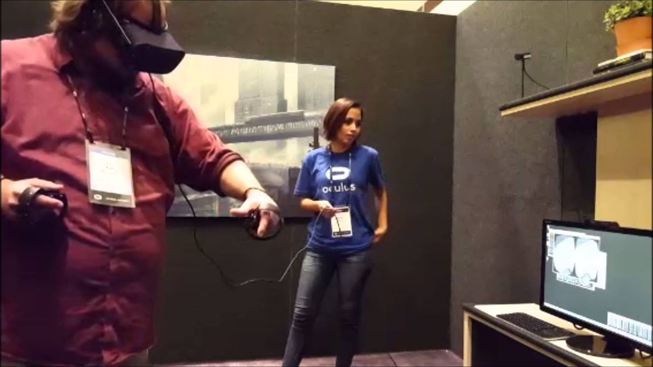 Oculus Connect 2 - Trying the Touch & Toy Box Demo - YouTube