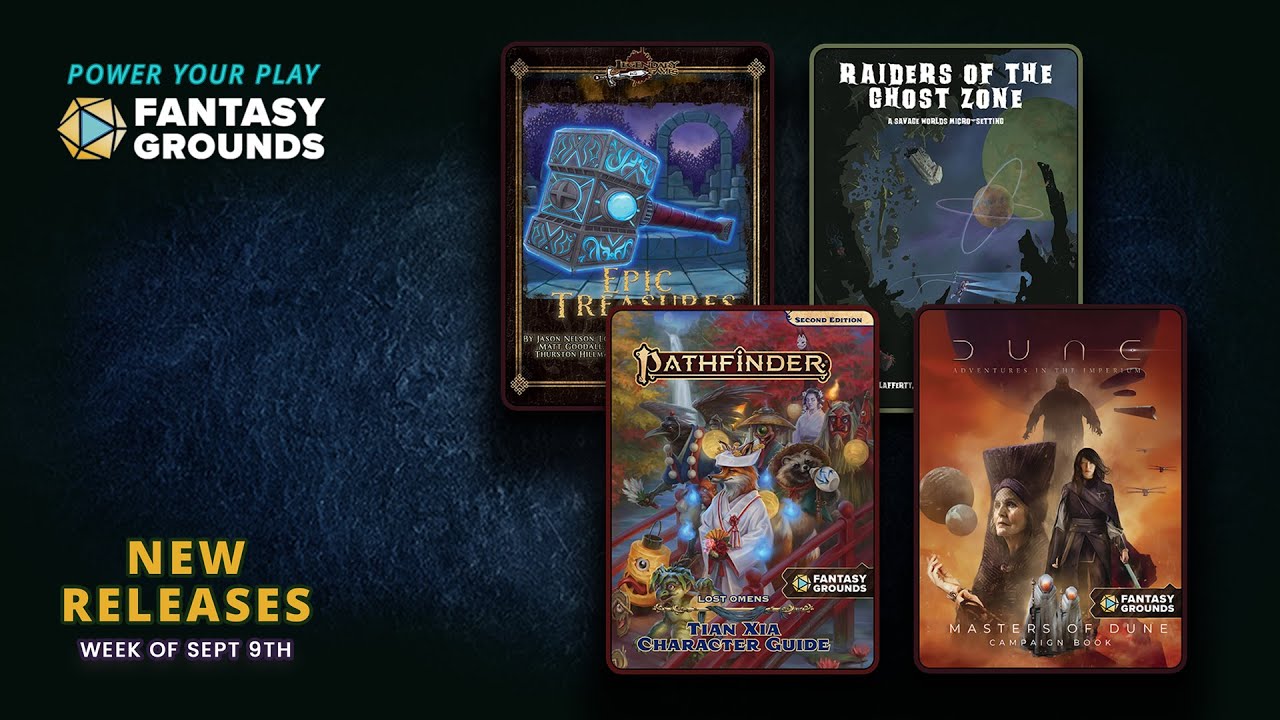 Fantasy Grounds New Releases September 9-16, 2024 - YouTube