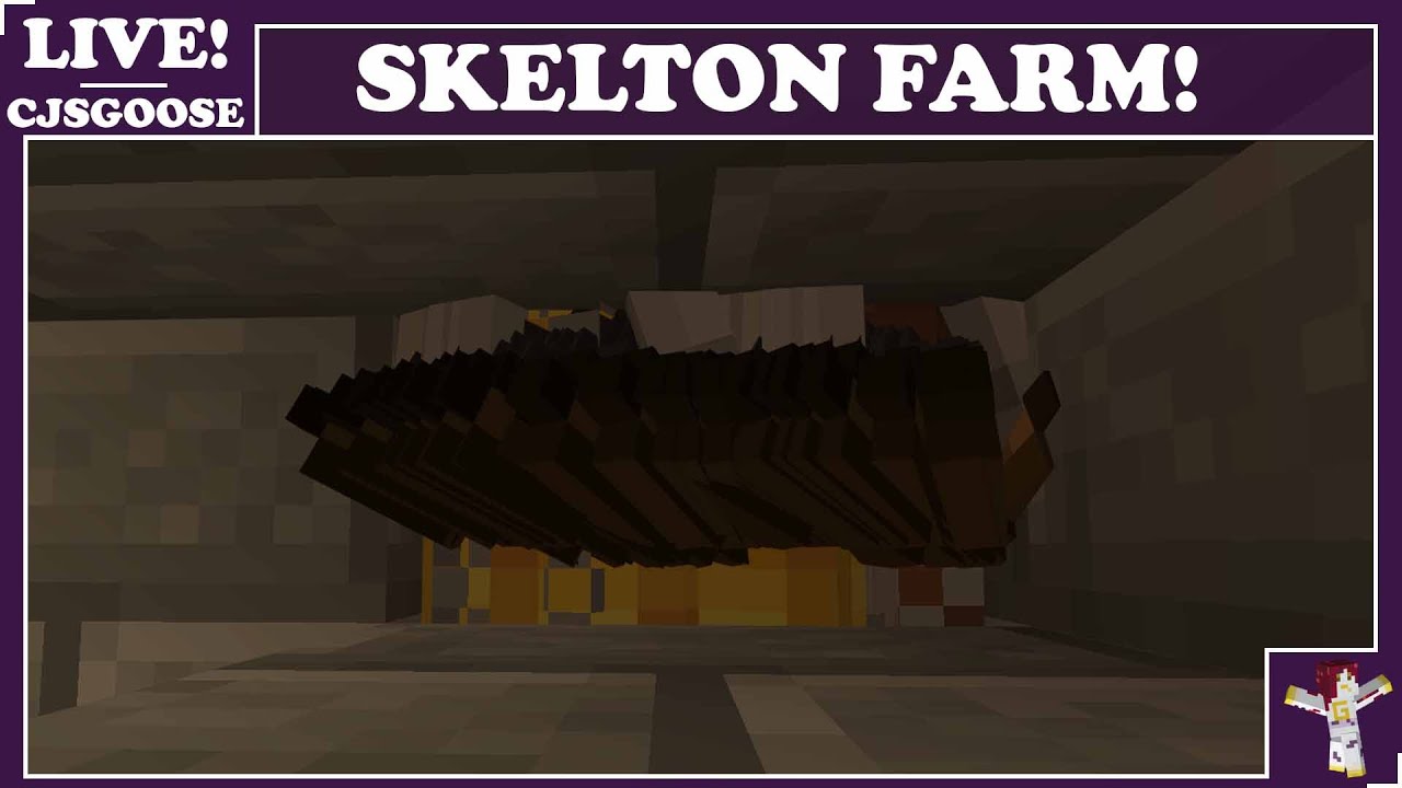 SKELETON FARM! | MINECRAFT SURVIVAL | Gooseville - YouTube