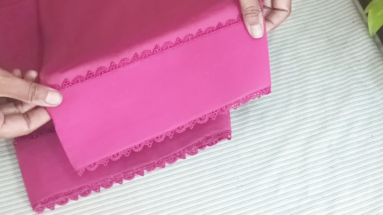 poncha design double lace ka Sath cutting and stitching|| 2025 new ...