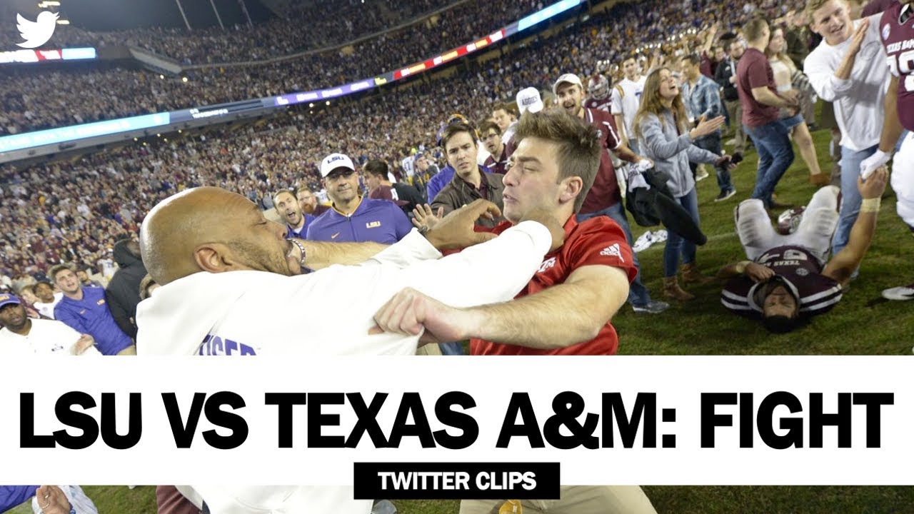 Fight Breaks Out Between Assistant Coaches of LSU and Aggie | Viral ...