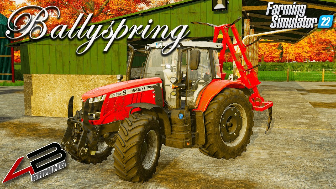 Plowing and planting our fields!!! Ballyspring Ep.8 Fs22 - YouTube