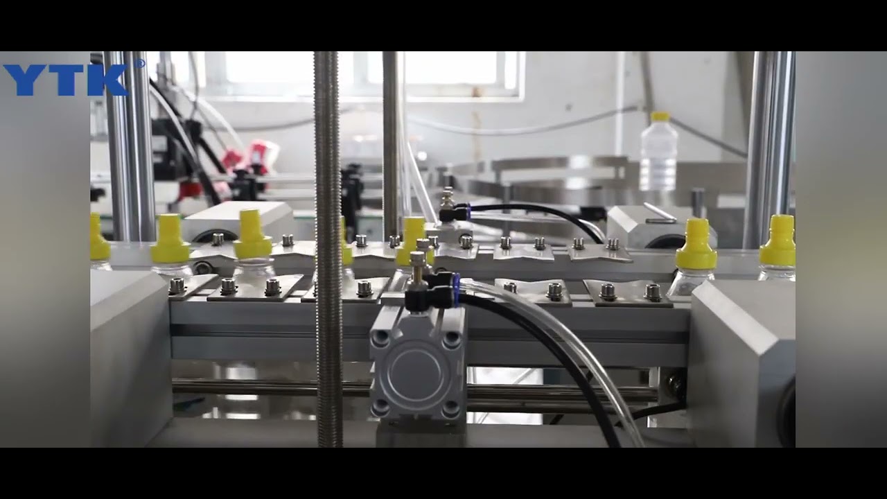 Automatic Filling Capping Machine Production Line - YouTube