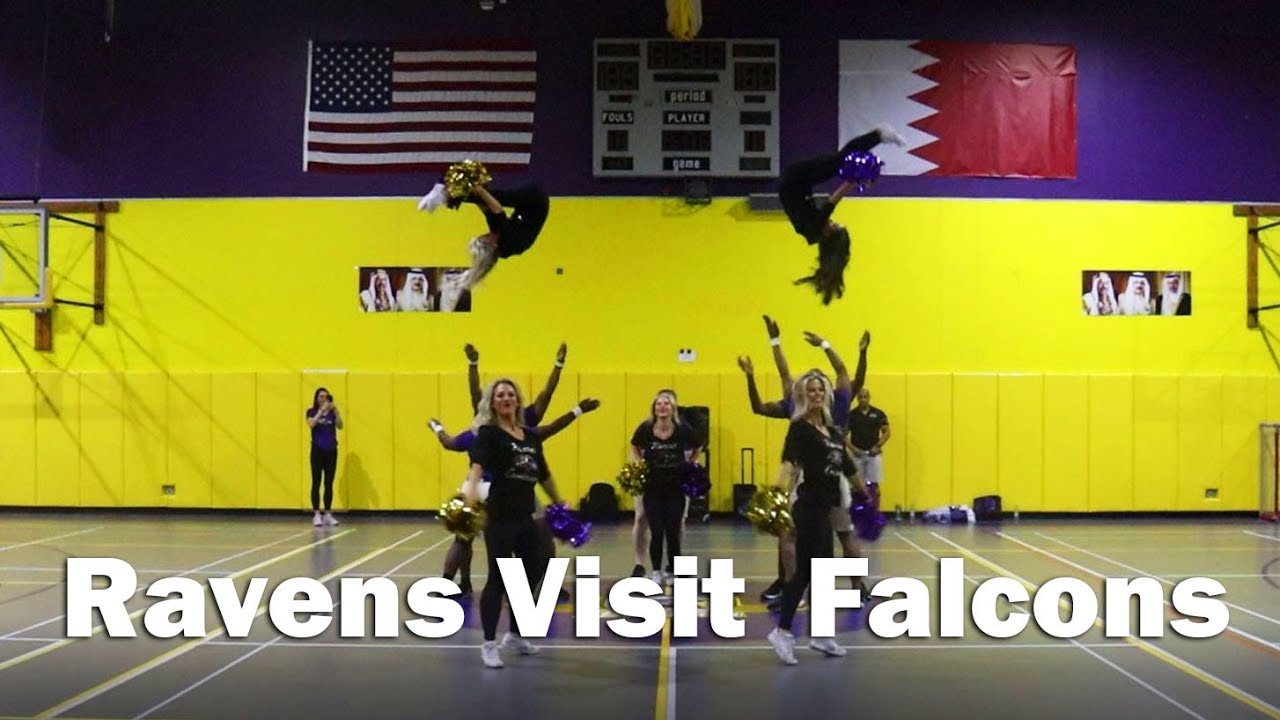 Ravens Cheerleaders Visit Bahrain School - Edit by Ruby W. (Middle ...
