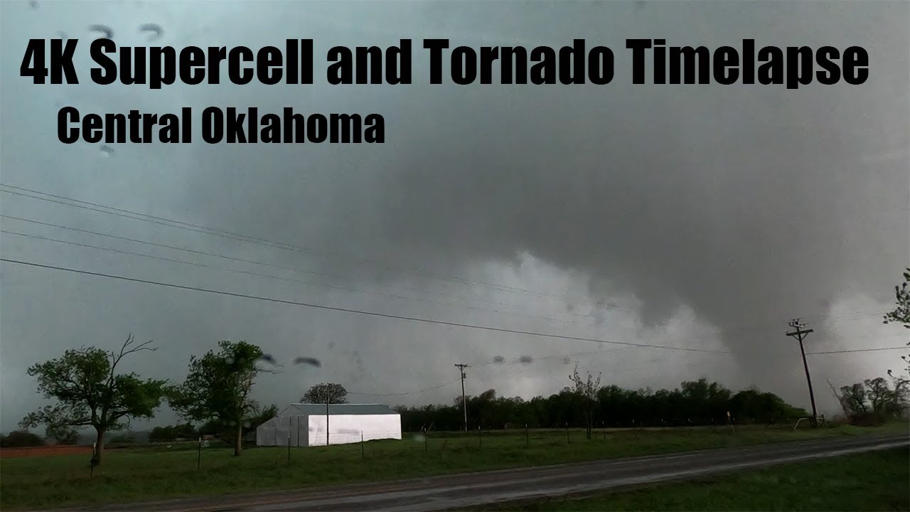 4K Supercell and Cole, Oklahoma Tornado Timelapse - YouTube