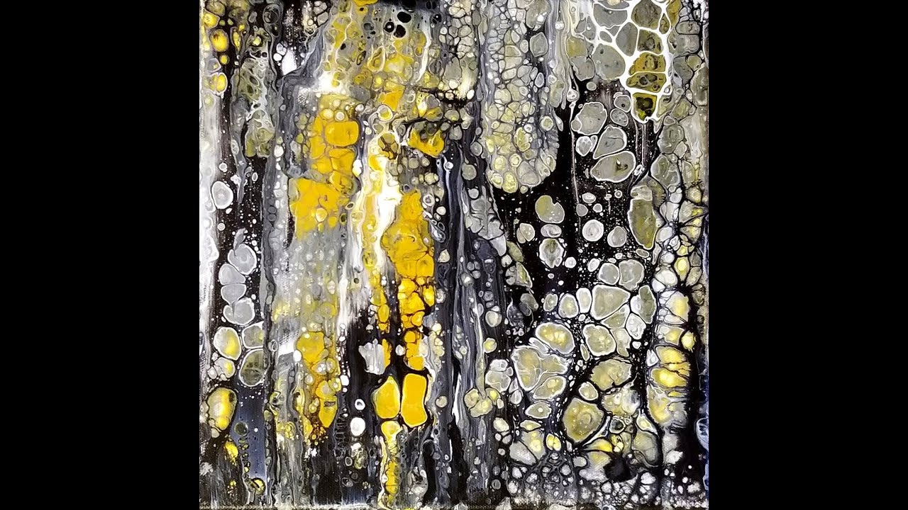(29) How to do acrylic pour from Puddle Pour to Swipe with Sandra Lett ...