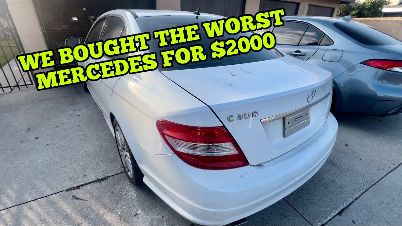 MERCEDES C300 ENGINE SWAP IN 20 MINUTES - YouTube