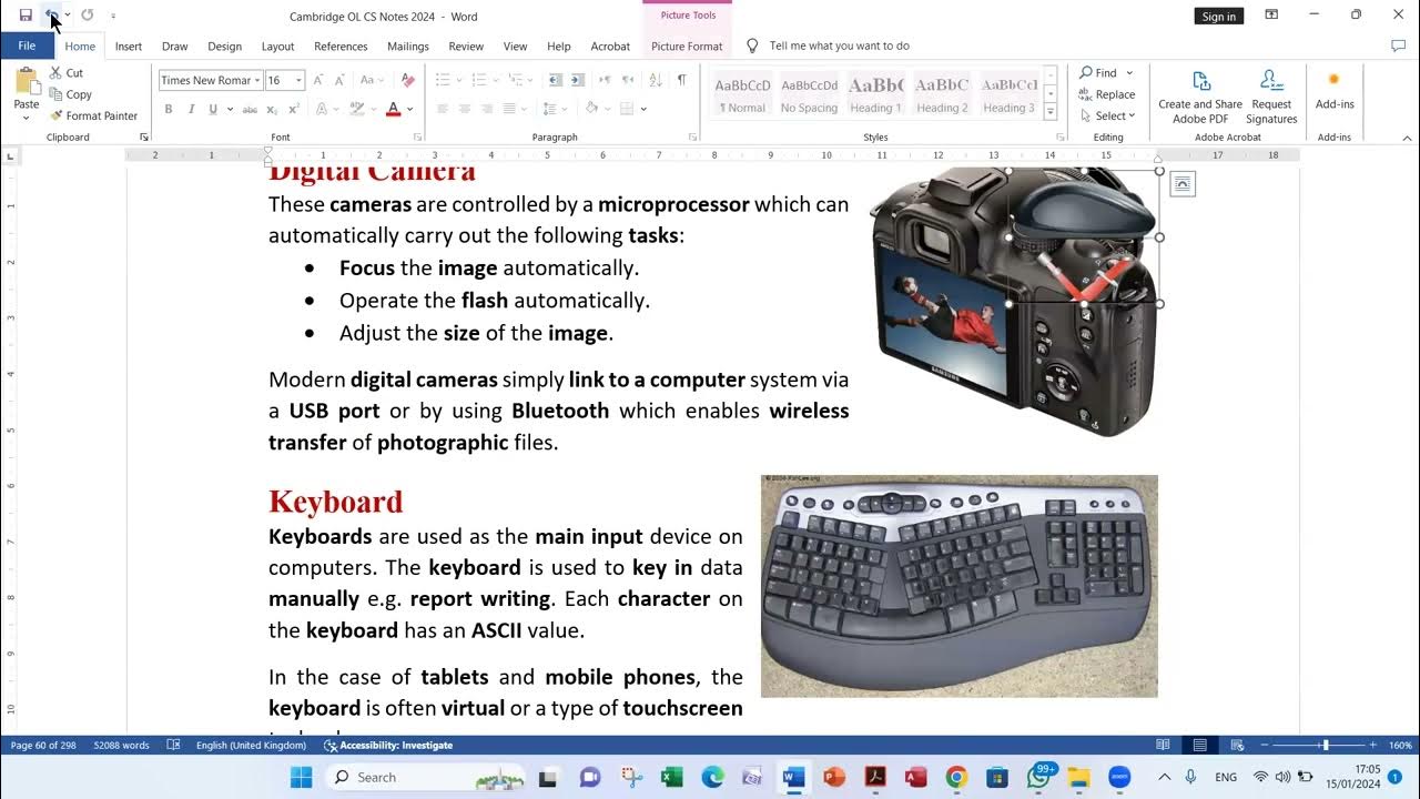 Cambridge Computer Science Chapter 3 Hardware Part 3 Input and Output Devices - YouTube