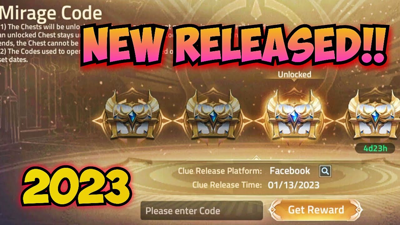 NEW RELEASE CODE 🔥🔥 🔥 - Mirage Code | Mobile Legends: Adventure - YouTube