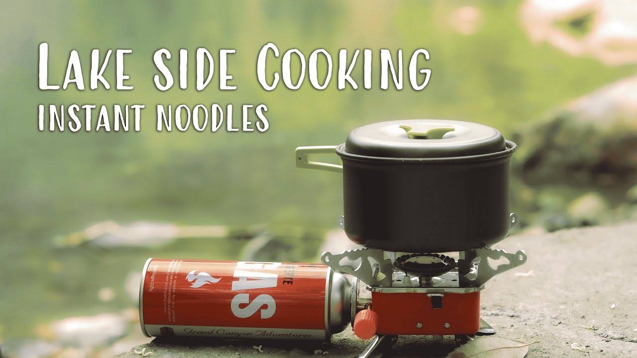 Cooking by the Lake | ASMR | Sony A6100 50mm F/1.8 | 湖で麺を調理する - YouTube