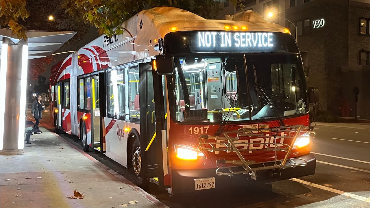 San Diego Metropolitan Transit System 2023 New Flyer XN60 #1917 - YouTube