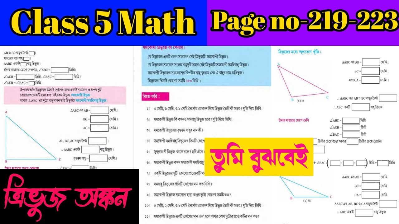 Class 5 math page 219-223/Class V math page 219-223/221 page math class ...