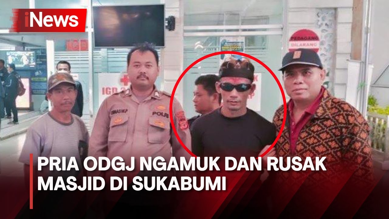 Pria Diduga ODGJ Berpakaian Serba Hitam Ngamuk dan Rusak Masjid di ...