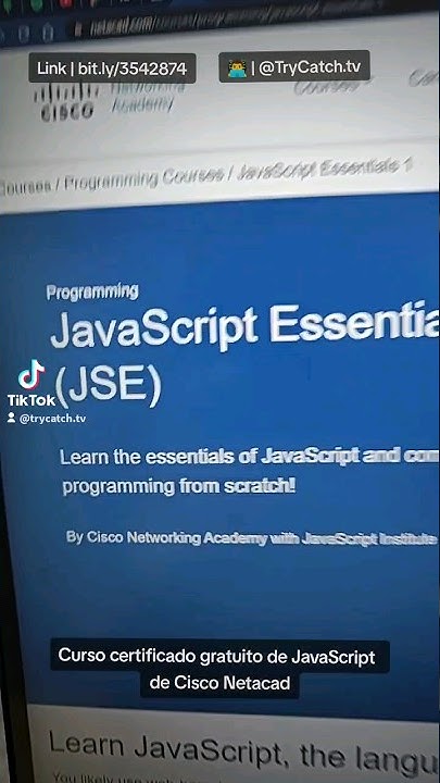 Curso certificado gratuito de JavaScript de Cisco Netacad - YouTube
