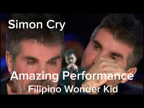 Simon Cry for the Amazing Performance of Filipino Wonder Kid - YouTube