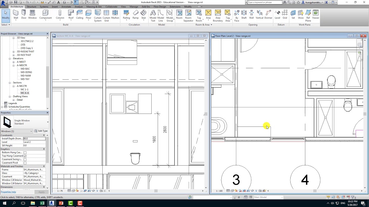 [HỌC REVIT TRIỂN KHAI] - View Range ( Phần 4 - Top) | Revit4detailing ...