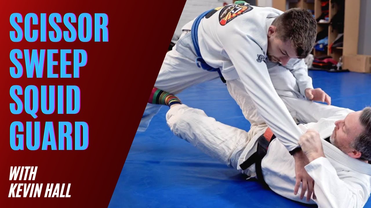 BJJ Scissor Sweep from Squid Guard - YouTube