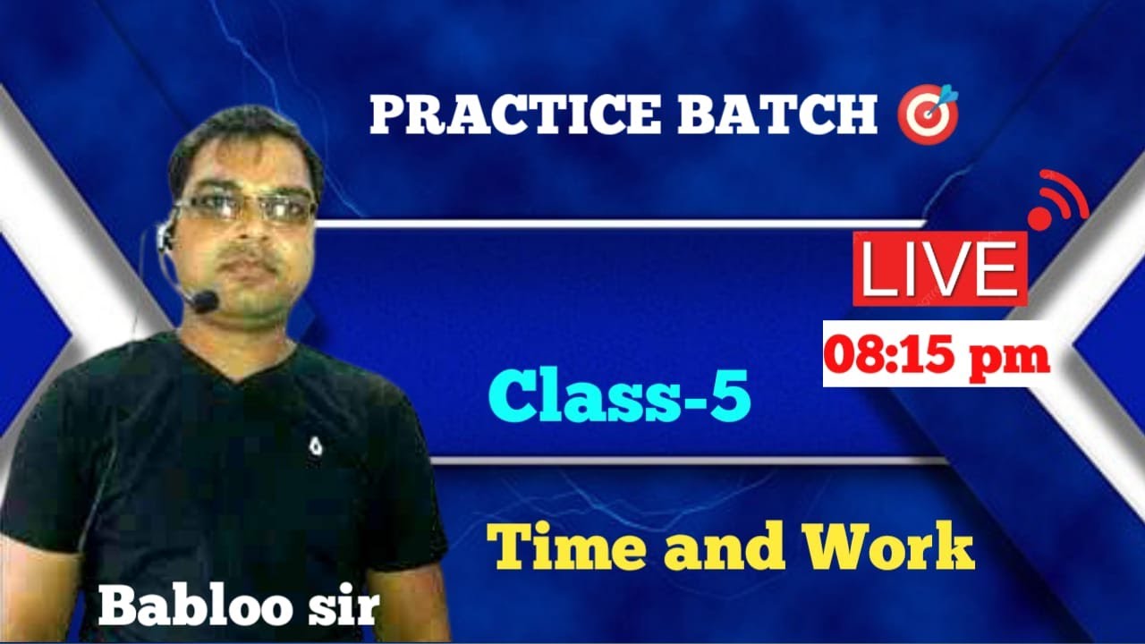 Time and Work Class-5 - YouTube