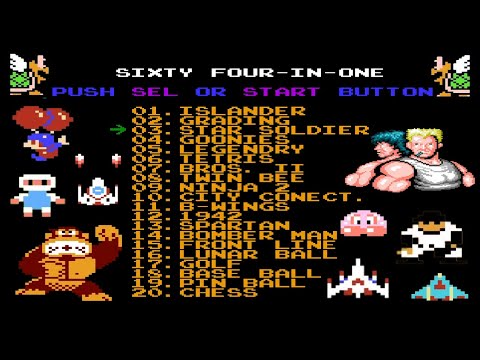 NES 64 in 1 Gameplay: Top 64 Classic Games Tested