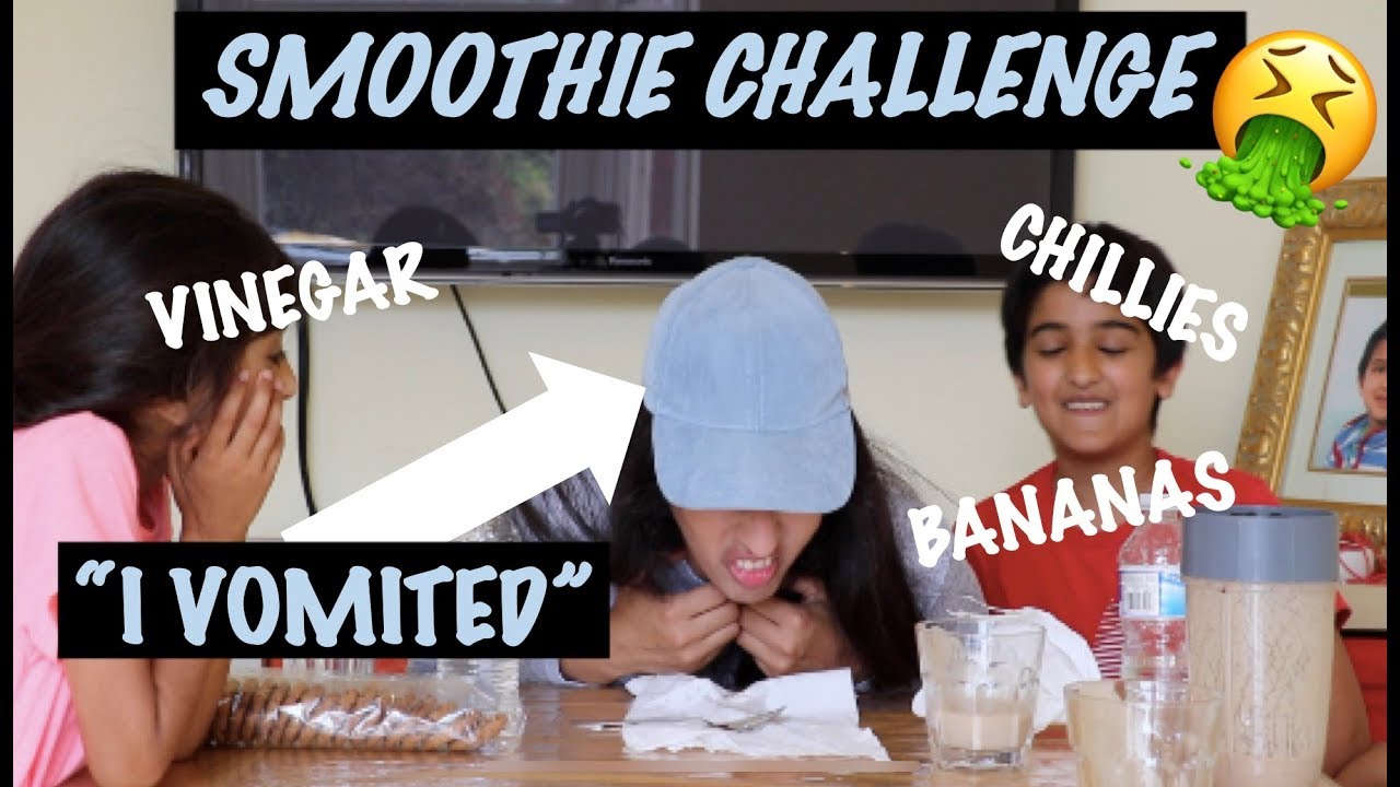 SMOOTHIE CHALLENGE GONE WRONG!! - YouTube