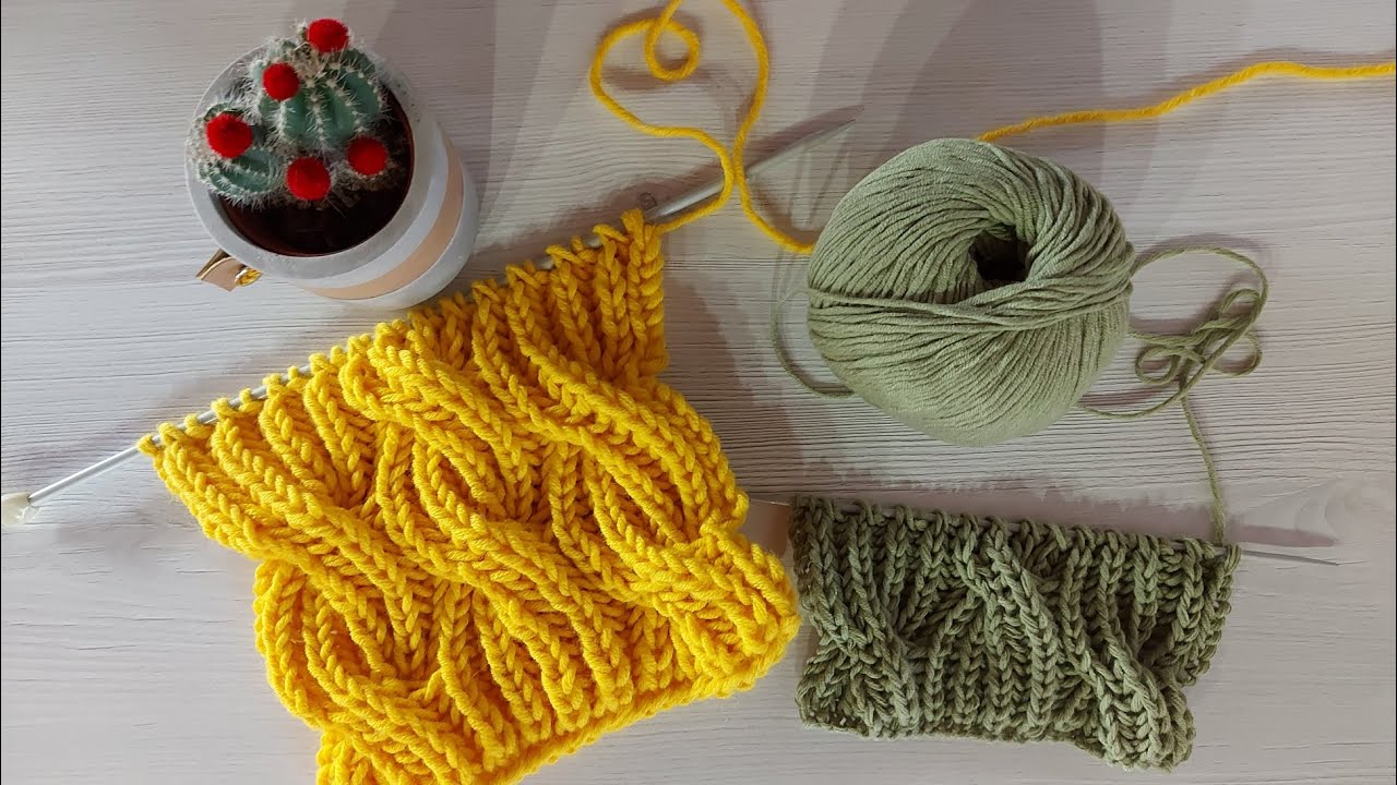 Brioche Cable Stitch - YouTube