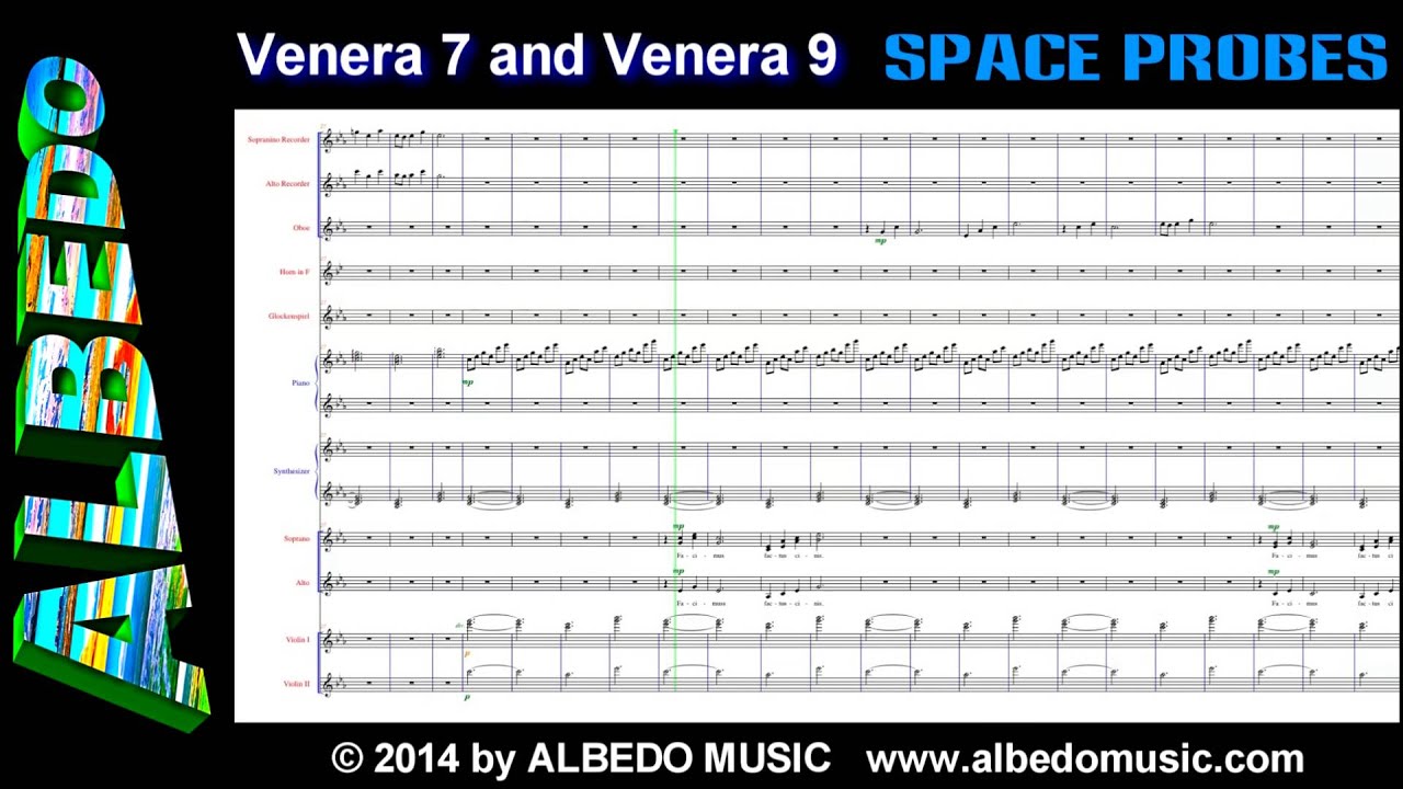 Venera 7 and Venera 9 from Space Probes by ALBEDO. Scrolling Sheet ...