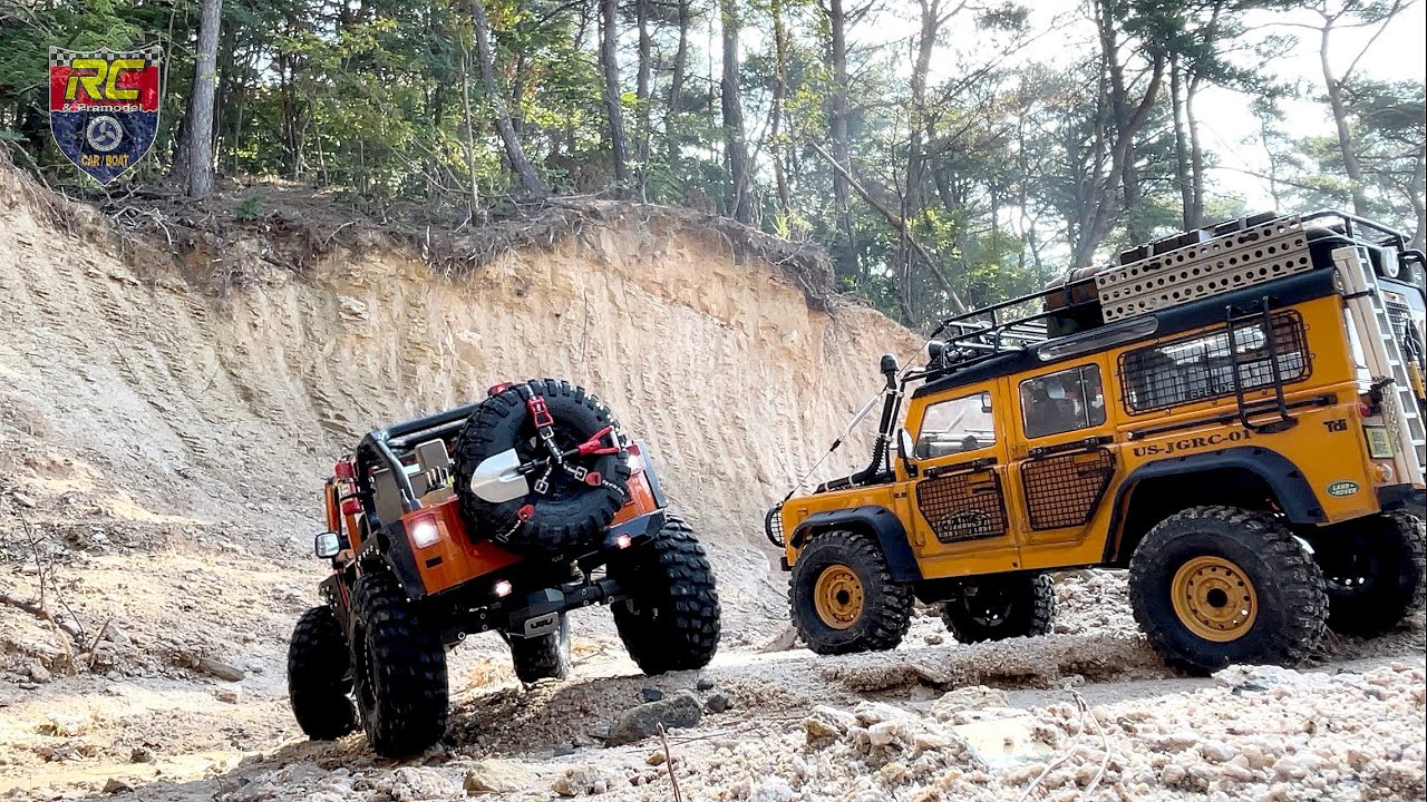 1/10 Scale RC Car Defender Camel Trophy D110 & Axial SCX10 II Jeep ...