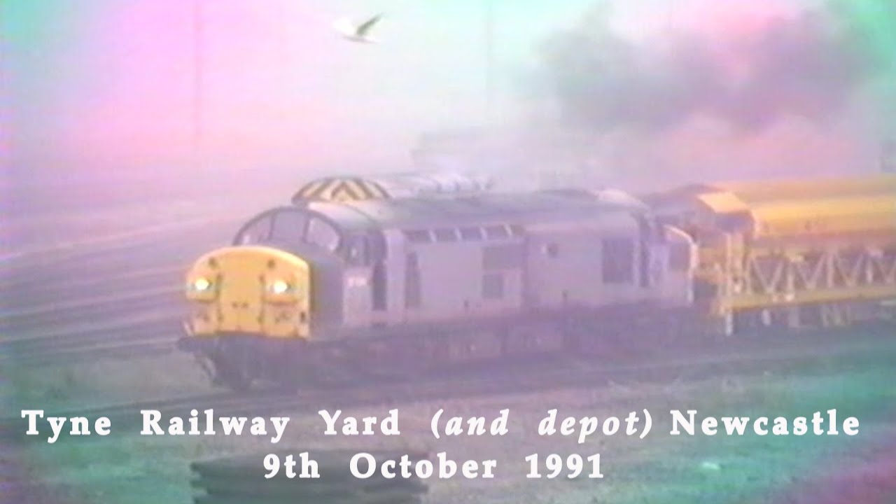 BR in the 1990s Tyne Railway Yard & Depot Newcastle on 9th October 1991 ...