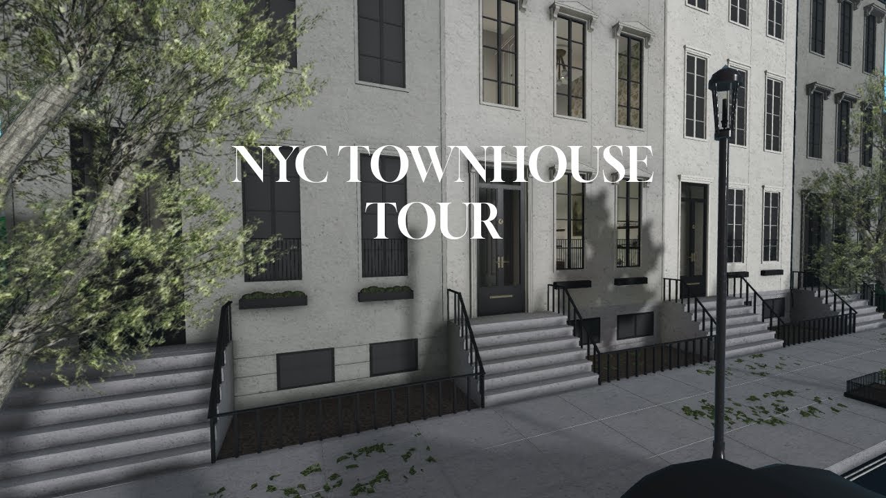 New York City townhouse tour 🗽| BLOXBURG BUILD - YouTube