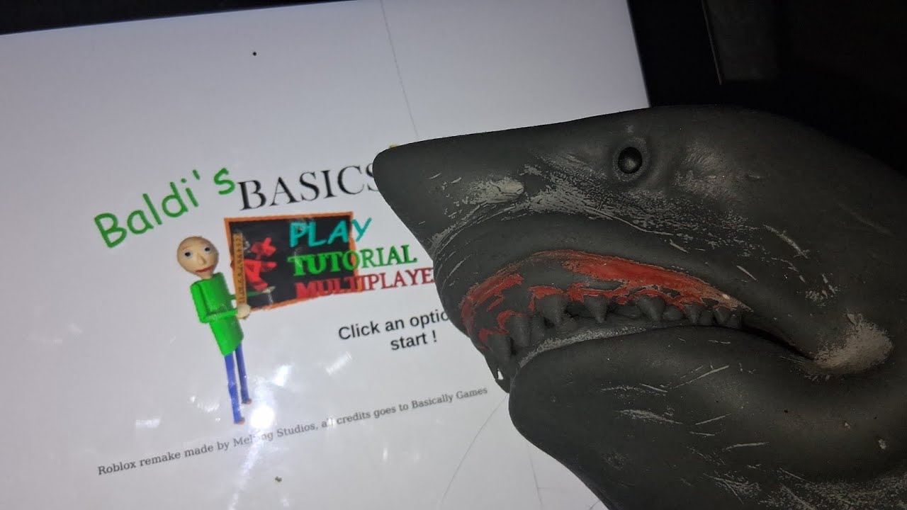 SB Movie: Shark Puppet Plays Baldi's Basics Plus! - YouTube