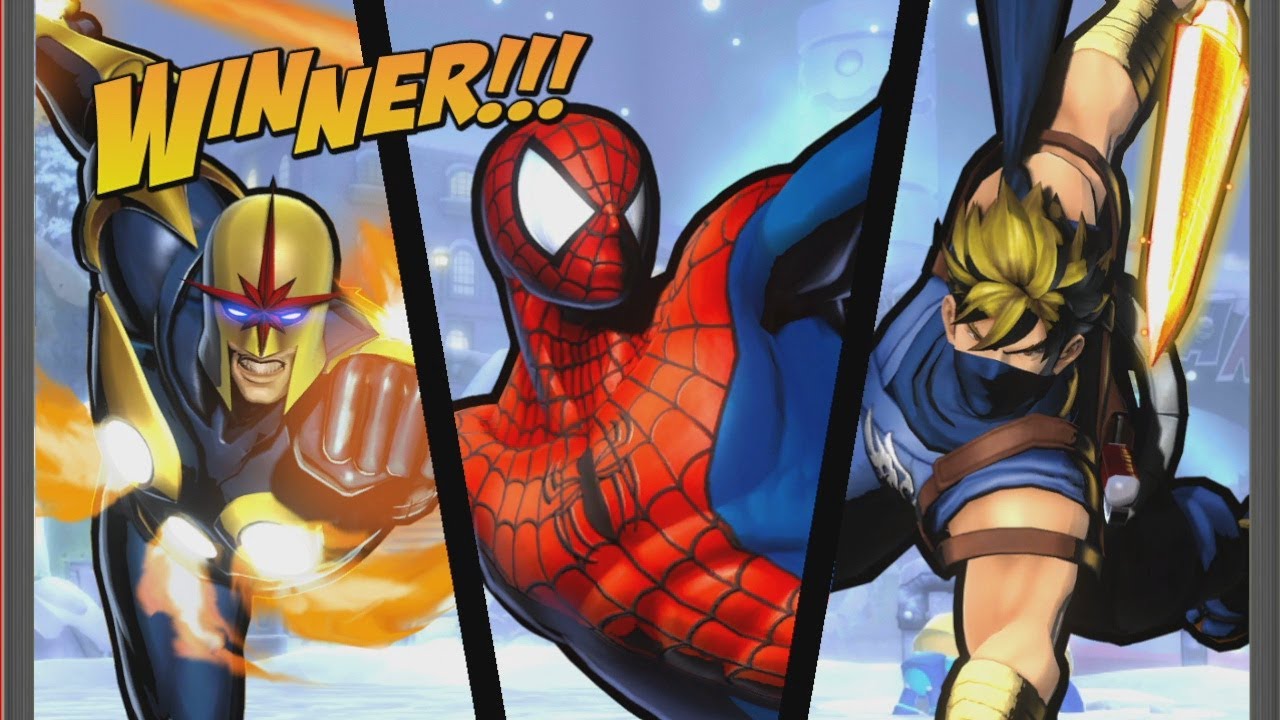 UMVC3 - NOVA/SPIDER-MAN/STRIDER HIRYU ONLINE 3! - YouTube