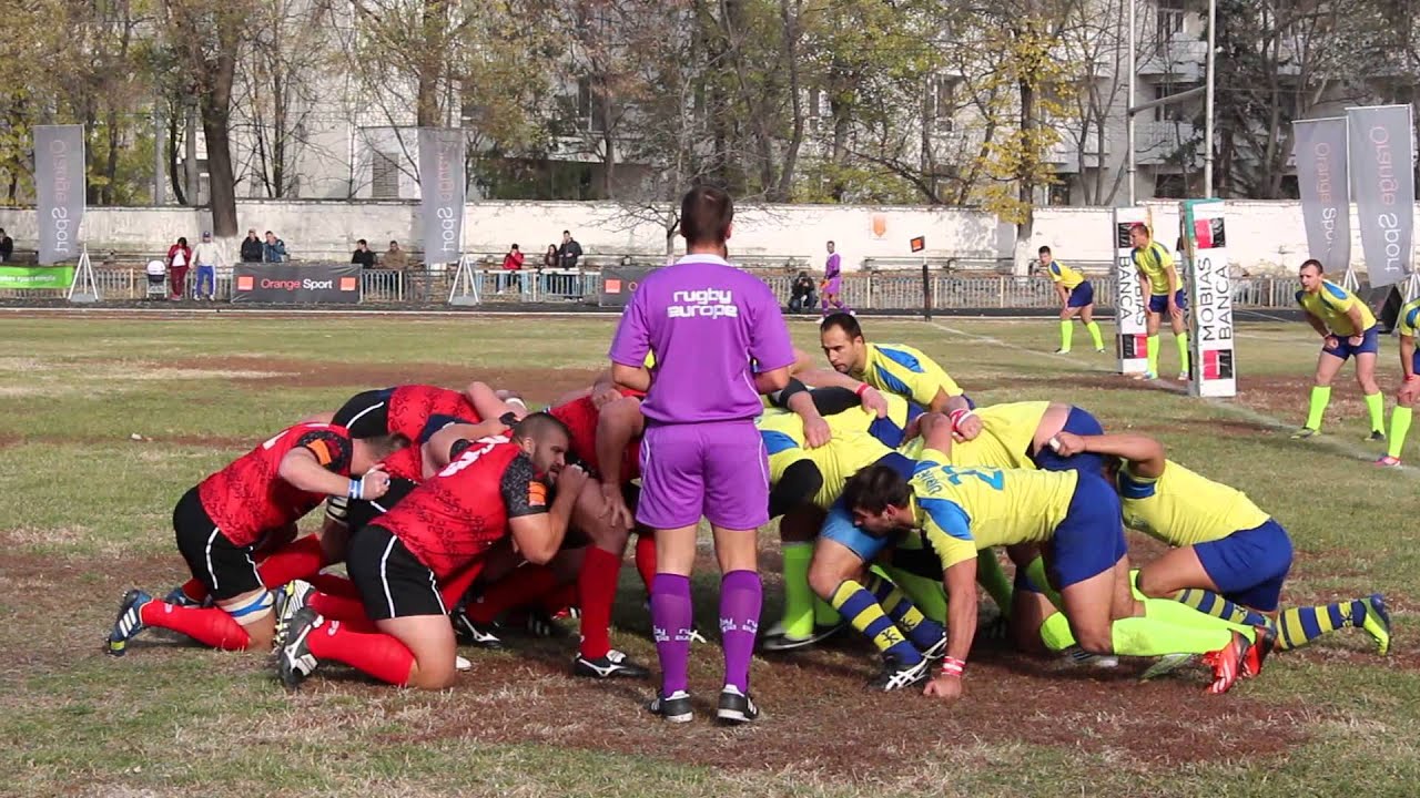 Rugby Moldova - Ukraine / Moldova - Ucraina / 08.11.2014. Занос Молдовы ...