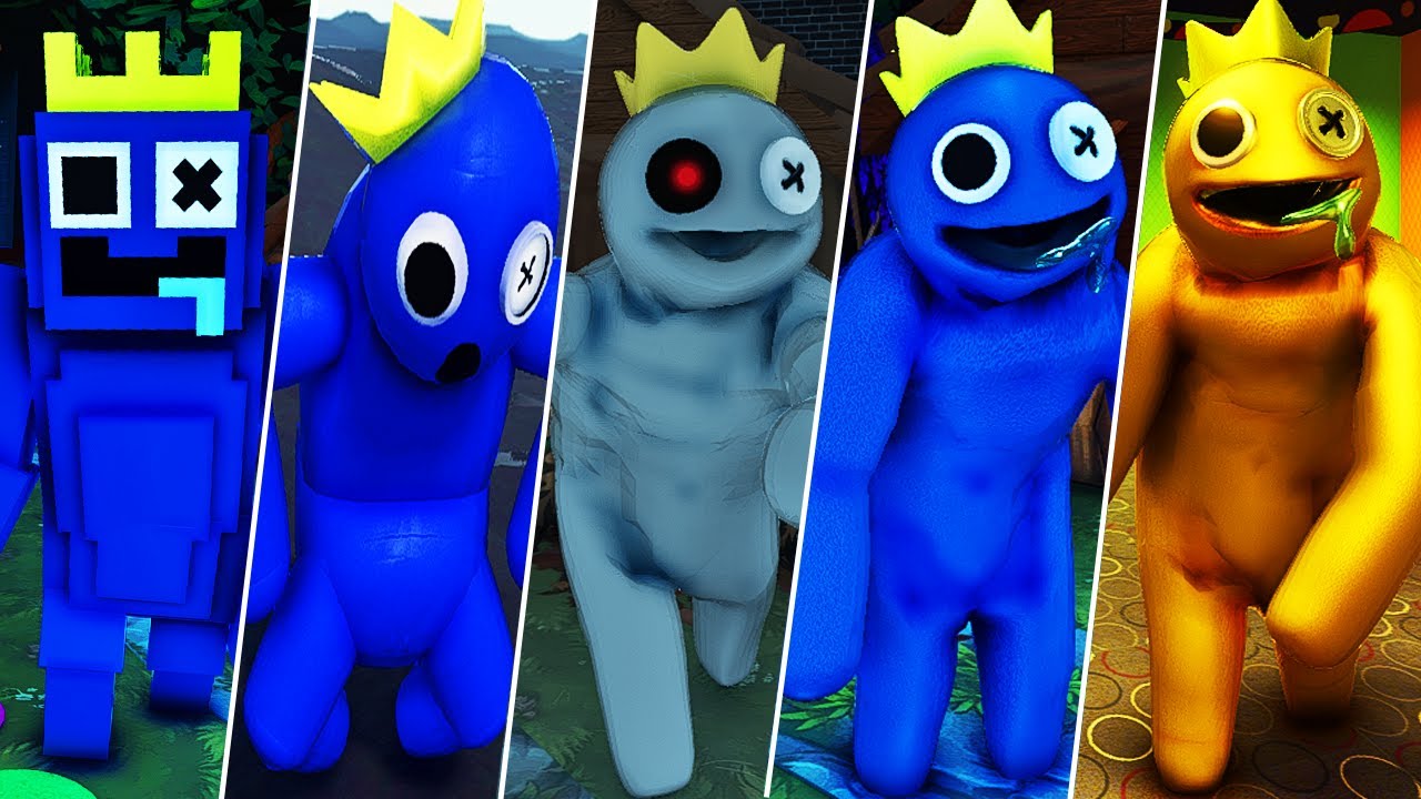 EVOLUÇÃO DO AZUL/BLUE {RAINBOW FRIEND} NO ROBLOX! (Evolution of Blue ...