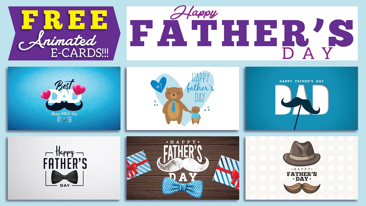 FREE Happy Father's Day Animated E-Cards / Free Animated Greeting Cards ...