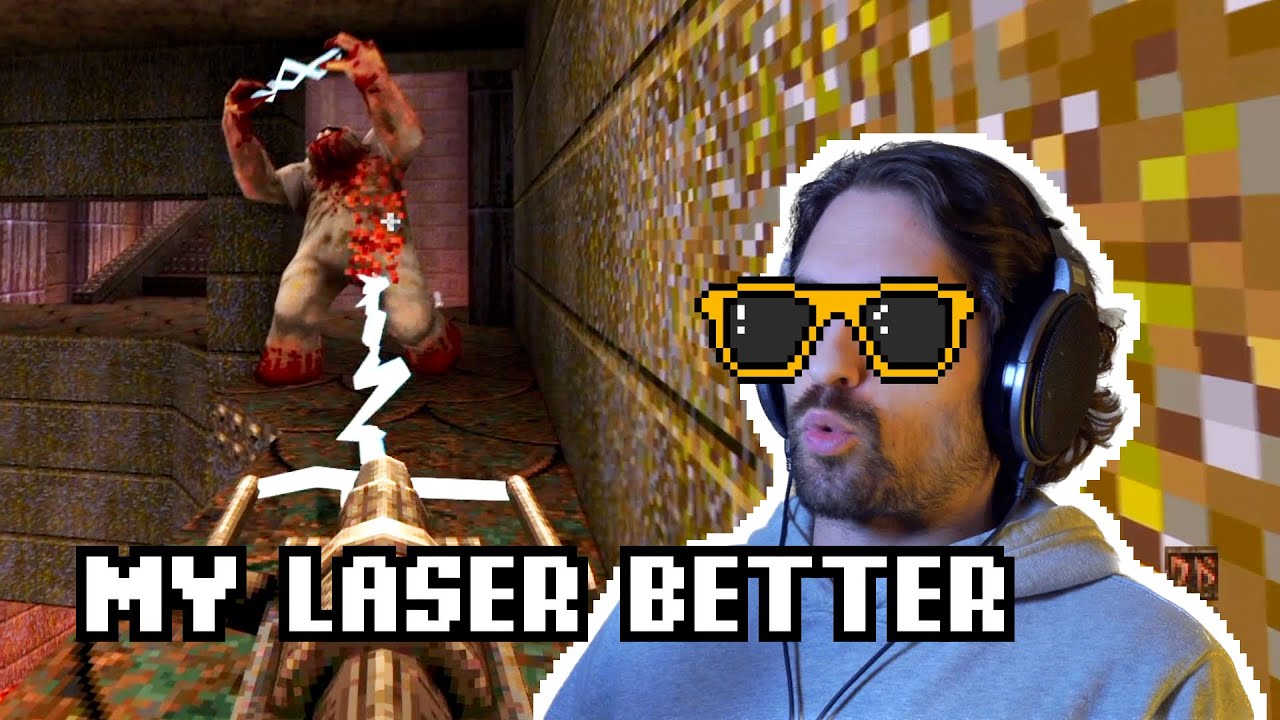 Quake 1 Remastered Episode 3 Part 2 - LASER VS LASER - YouTube