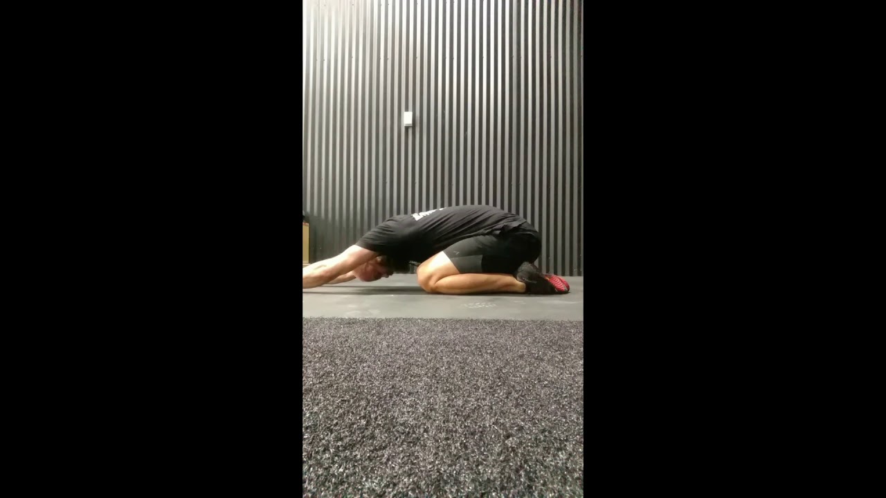 Child's Pose + Shoulder Opening Stretch - YouTube