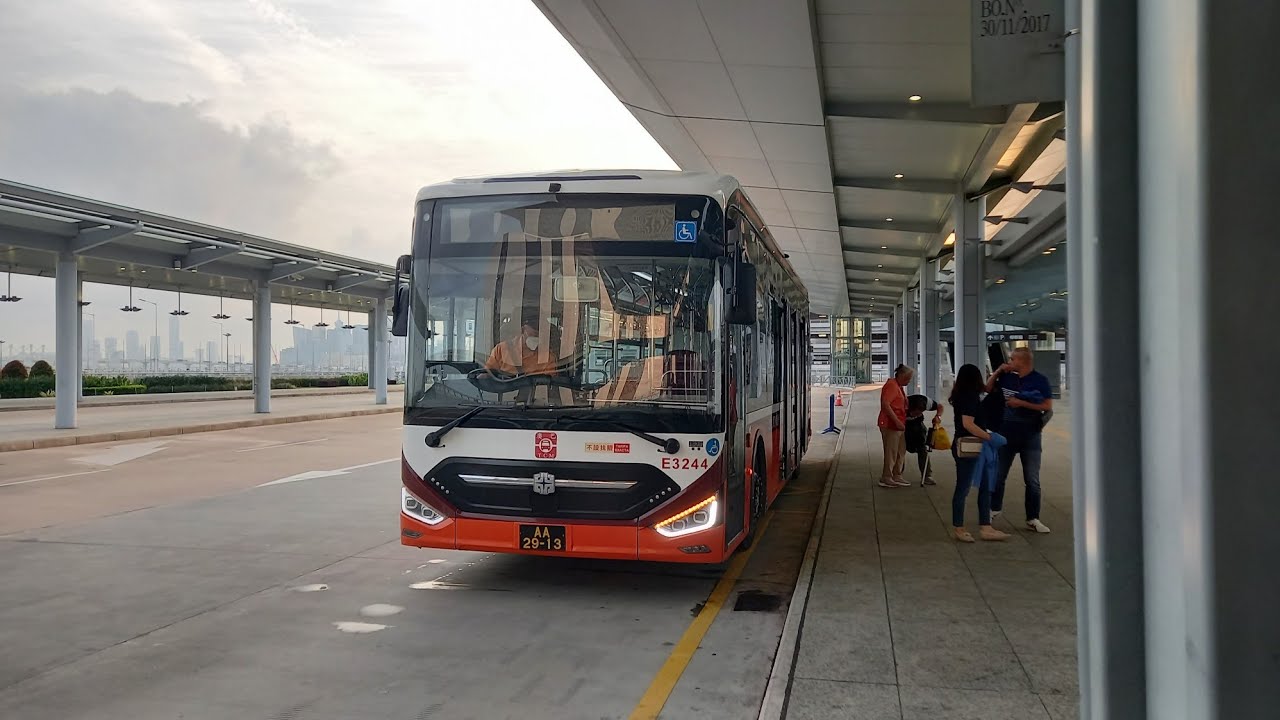 (HKZMB express港珠澳大橋特快)Macau TCM route 101X Praça Ferreira Amaral to ...