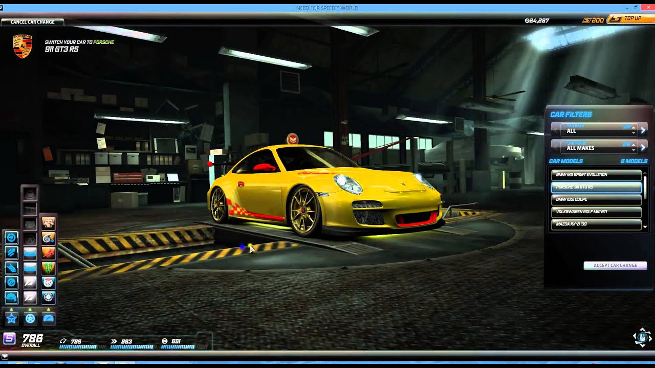 Need For Speed World il mio garage - YouTube