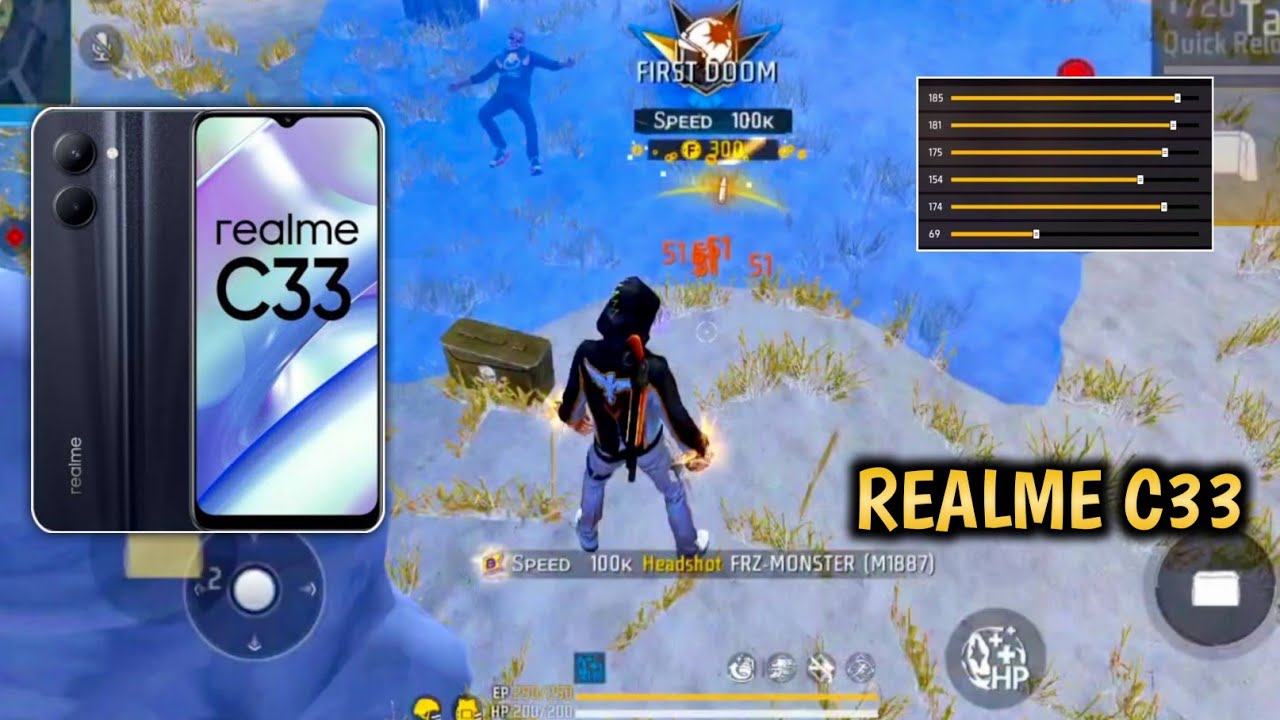 Realme C33 Free fire Sensitivity Setting | Realme C33 Free fire ...