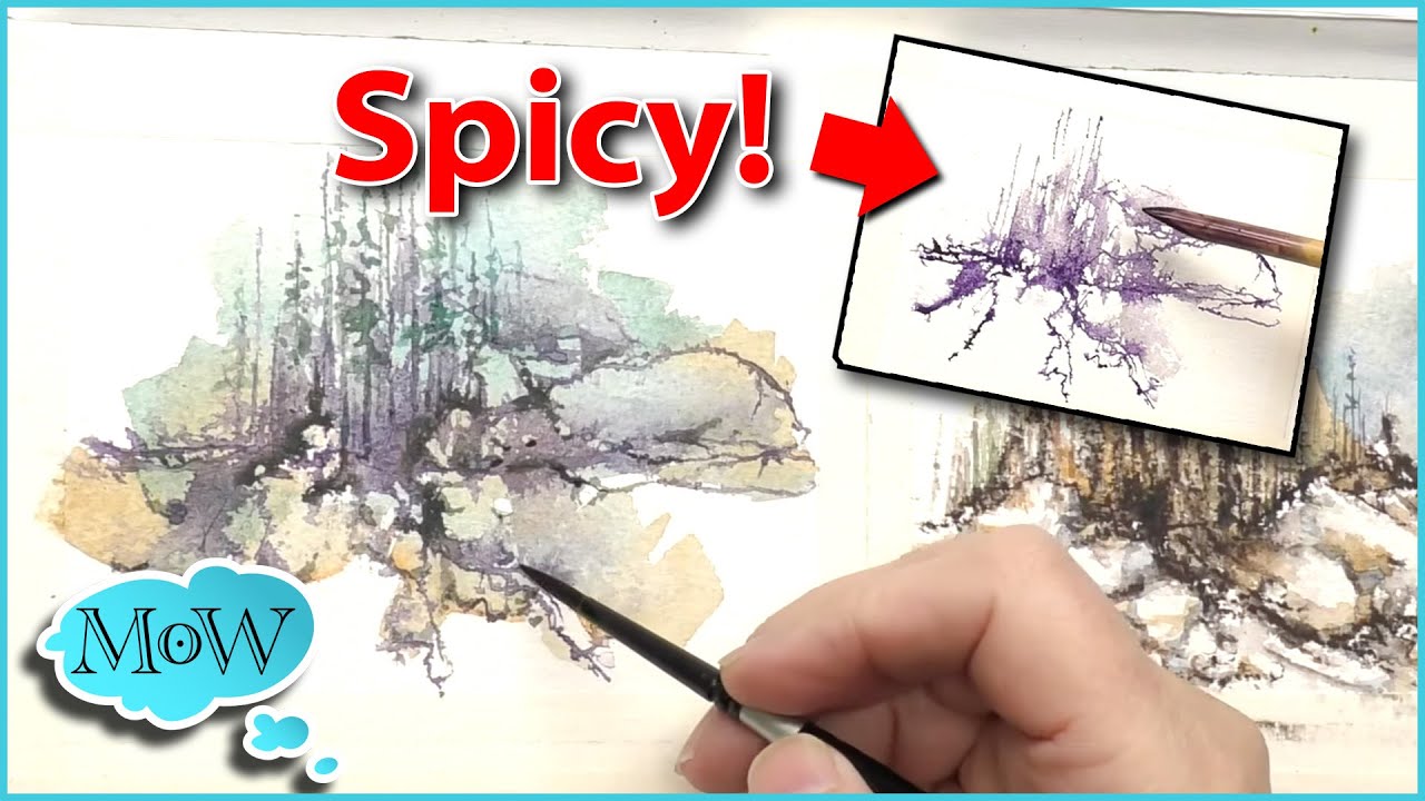 Spice Up Your Line in Line and Wash Watercolor Paintings! Two Demos ...