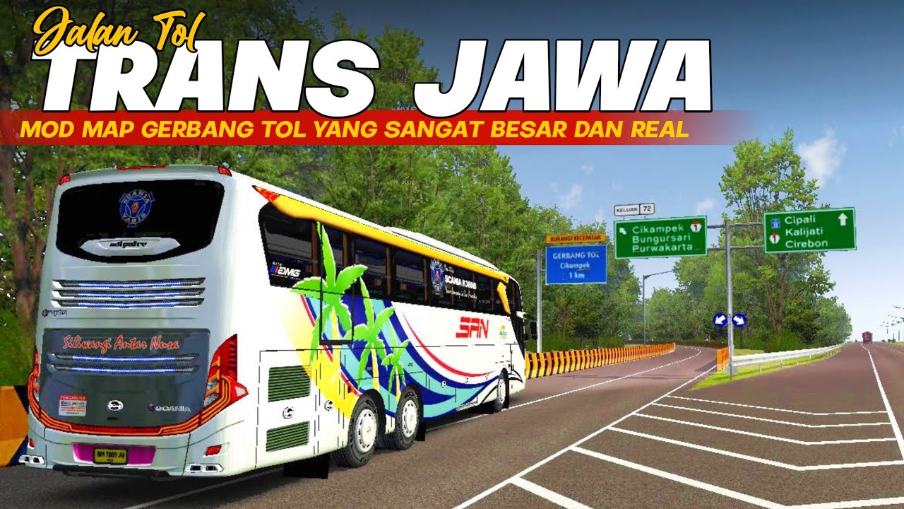 Rilis mod map jalan tol trans Jawa update terbaru!! Share mod map jalan ...