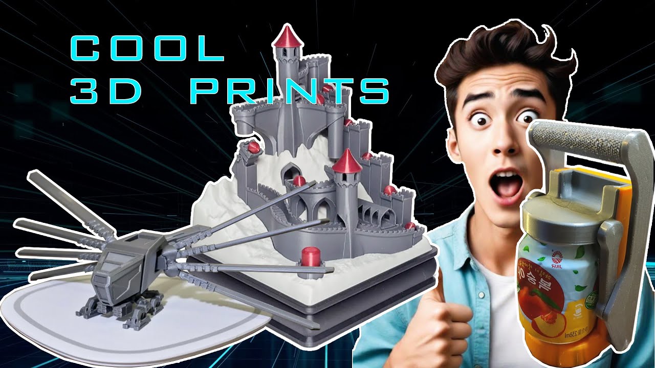 5 Creative 3D Printing Works You Must See | Cool 3D Prints! - YouTube