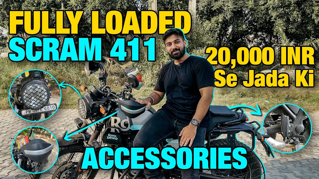 My Royal Enfiled Scram 411: Must have Accessories & Mods | Rajat ...