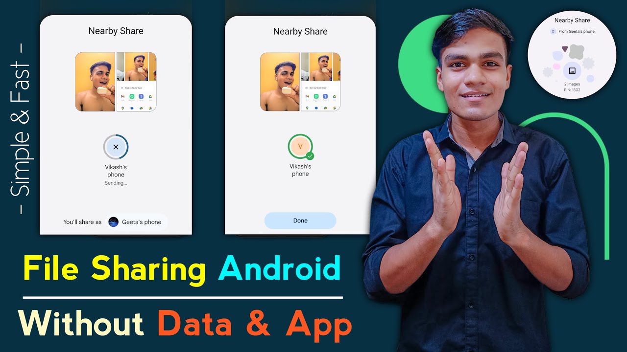 Android File Sharing - Without Data & App !!! Share Nearby | Simple ...