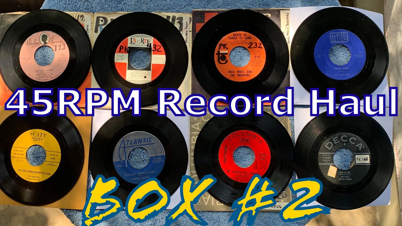 Lot Of 45 RPM Vinyl Records - Box Two - Garage Rock, Jazz, & Soul ...