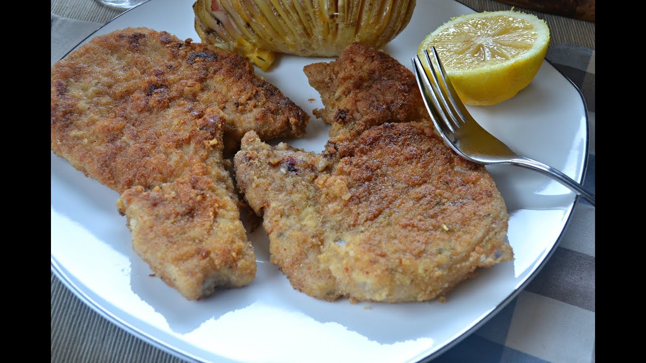 Chuletas de cerdo a la milanesa (Receta Facil) - YouTube