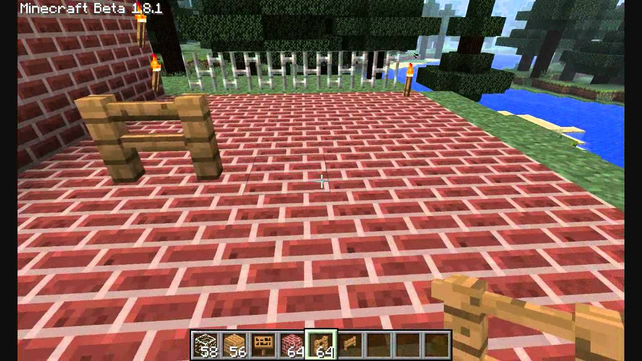 Minecraft - How to make a fence gate. - YouTube