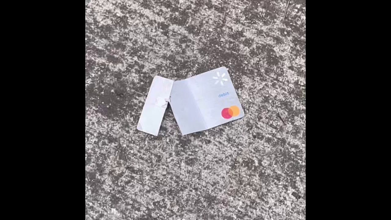 Destroying my old credit card - YouTube