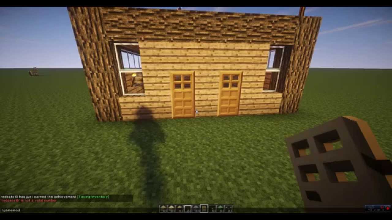Minecraft: Basic Wood House Building Tutorial. *Voice, 2014, HD* - YouTube