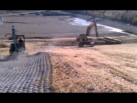 Flexamat landfill installation - YouTube